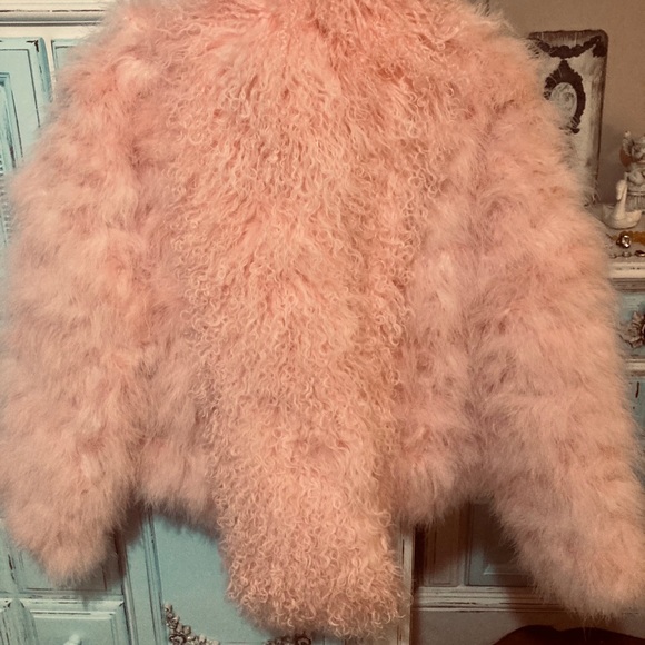 Jackets & Coats | Authentic Pink Ostrich Feather Coat | Poshmark